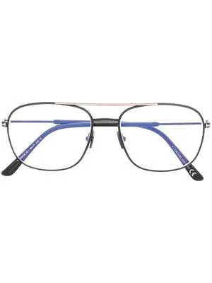 TOM FORD Pilot Frame Optical Glasses - Black