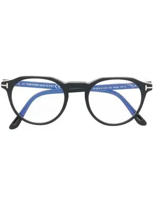 TOM FORD Round-frame Glasses - Black
