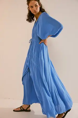 Free People Free People Plenty Of Love Maxi Dress Blue