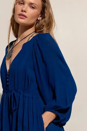 Free People Plenty Of Love Maxi Dress - Poseidon