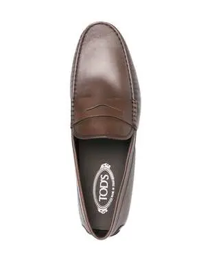 TOD'S Embossed-logo Loafers