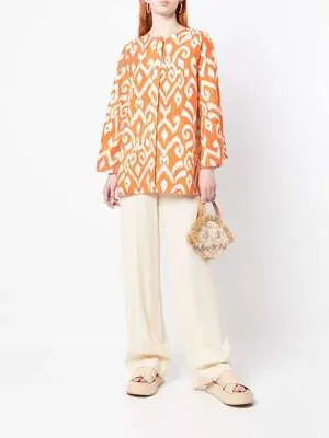 BAMBAH Linden Geometric-print Blouse