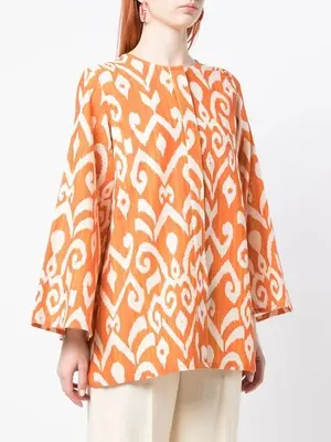 BAMBAH Linden Geometric-print Blouse