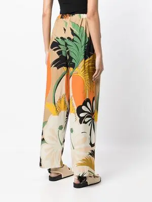 BAMBAH Floral Motif-print Wide-leg Trousers - Multicolour