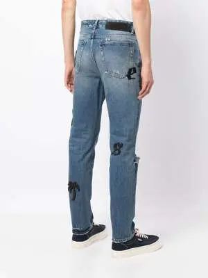 Palm Angels Letter-embellished Jeans
