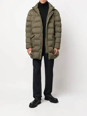 Herno Padded Down Coat With Hood - Green