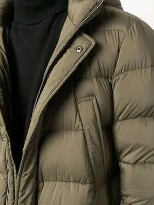 Herno Padded Down Coat With Hood - Green