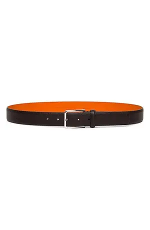Santoni Textured Belts For Men