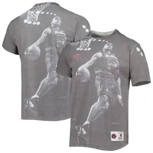 Mitchell & Ness Vince Carter Heather Toronto Raptors Above The Rim T-shirt - Gray