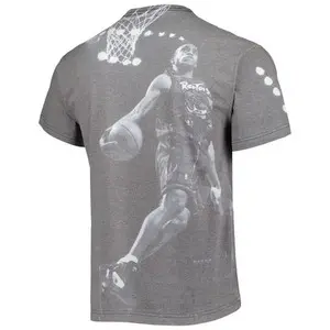 Mitchell & Ness Vince Carter Heather Toronto Raptors Above The Rim T-shirt