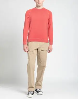 Rossopuro Solid Color Sweater - Red