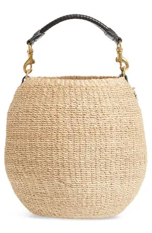 Clare V. Pot De Miel Straw Basket Bag