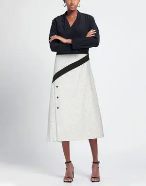 TRUSSARDI Midi Wrap Skirt - Grey