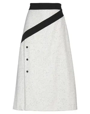 TRUSSARDI Midi Wrap Skirt Light Grey