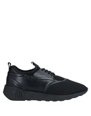 SERGIO ROSSI Leather And Textile Fiber Sneakers