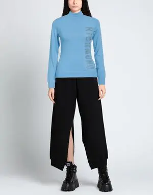 John Richmond Long Sleeve Turtleneck Knit Top - Blue