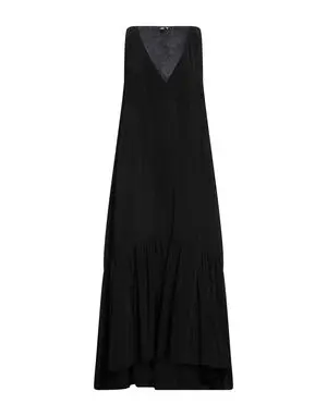 European Culture Cupro Maxi Dress - Dark Blue