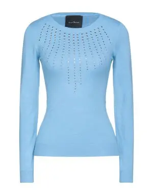 John Richmond Studded Knit Sweater - Sky Blue