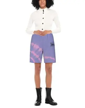 Aries Cotton Tie-dyed Fleece Athletic Shorts
