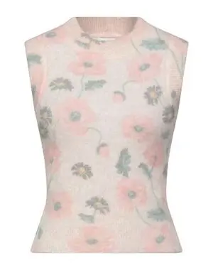 Sandro Floral Knit Top - Light Pink