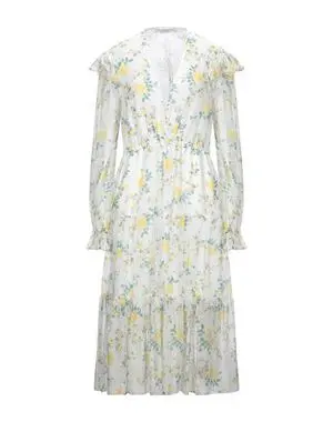 Philosophy Di Lorenzo Serafini Floral-print Midi Dress - White