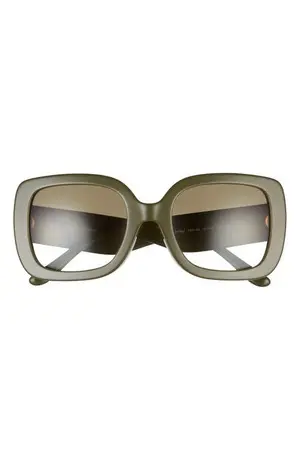 Tory Burch Tory Burch 54mm Butterfly Sunglasses Olive/olive Gradient
