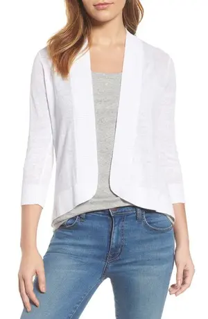 Tommy Bahama Lea Linen Cardigan - White