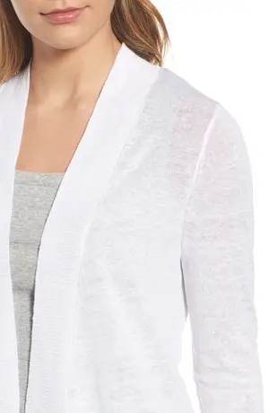 Tommy Bahama Lea Linen Cardigan - White