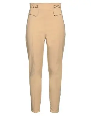 Elisabetta Franchi Tapered Pants With Appliqués - Beige
