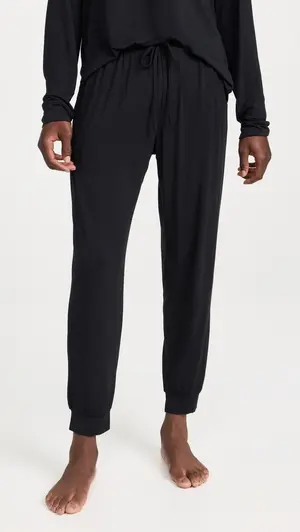 Eberjey Henry Modal Long Pj Set - Black