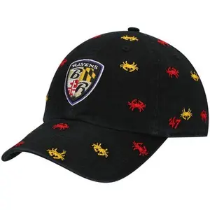 '47 Baltimore Ravens Confetti Clean Up Adjustable Cap - Black
