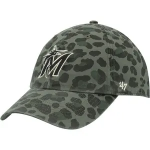 '47 Miami Marlins Bagheera Clean Up Adjustable Hat - Green