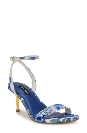 Nine West Nine West Anny Strappy Sandals White/blue