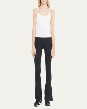 Splits59 Racquel High-waisted Slit Flare Pants
