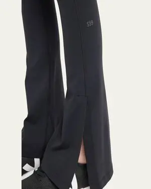Splits59 Racquel High-waisted Slit Flare Pants