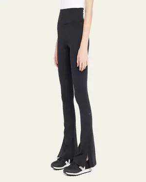 Splits59 Racquel High-waisted Slit Flare Pants