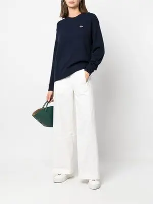 Lacoste Logo-patch Crew-neck Jumper