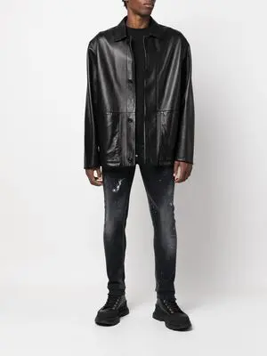 Philipp Plein Distressed Skinny-cut Jeans