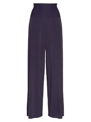 ERES Women's Dao Jersey Wide-Leg Pants - Noir  Bain De Minuit