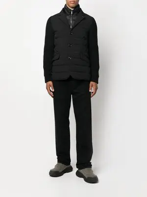 MOORER Button-up Padded Jacket - Black