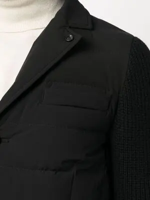 MOORER Button-up Padded Jacket - Black