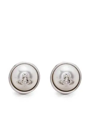 VIVIENNE WESTWOOD Orb Stud Earrings - Silver