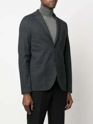 Harris Wharf London Virgin Wool Single-breasted Blazer