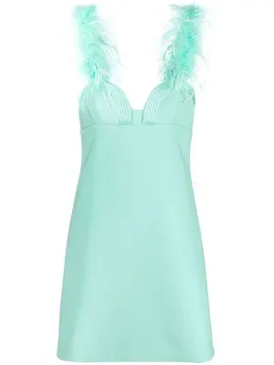 Elie Saab Feather-detail Dress