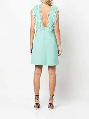 Elie Saab Feather-detail Dress
