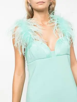 Elie Saab Feather-detail Dress