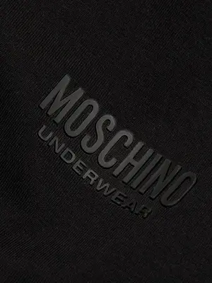 Moschino Core Stretch Cotton Crop Sweatshirt