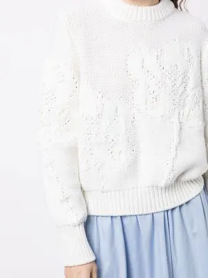 Cecilie Bahnsen Open-knit Virgin Wool Jumper