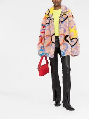 Philipp Plein Heart-print Coat