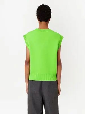 Ami De Coeur Knitted Vest - Green